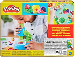 HASBRO PLAY-DOH Mikroskop set modelína s nástroji na baterie Světlo 14g0494