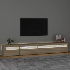 TV skříňka s LED osvětlením dub sonoma 270 x 35 x 40 cm 3152748