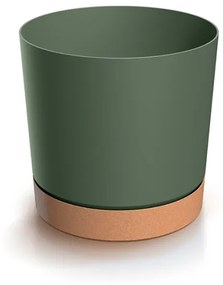 PROSPERPLAST Květináč - TUBO PM Průměr: 19,9 cm, Barva: tmavě zelená