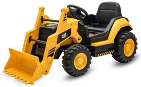 Dětský elektrický traktor Baby Mix CAT žlutý