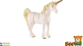 ZOOTED Figurka Jednorožec bílo-zlatý / Fantasy / plast / 16 cm