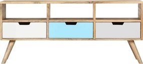 TV stolek 110 x 35 x 48 cm masivní mangovníkové dřevo 286484