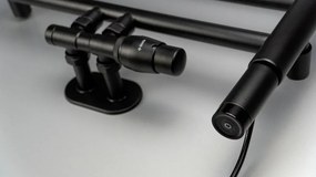 Deante Silia, elektrické topné těleso pro koupelnový radiátor 400 W, černá matná, AGI_N401