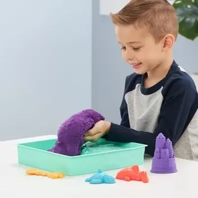SPIN MASTER Kinetic Sand krabice s podložkou fialová / od 3 let