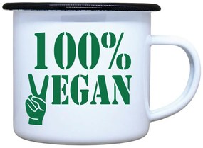 Super plecháček Smaltovaný plecháček s potiskem 100% Vegan Objem: 330 ml
