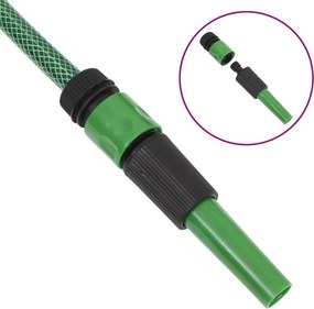 Zahradní hadice se sadou koncovek zelená 0,75" 30 m PVC 154382