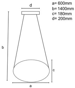 LED Stmívatelný lustr na lanku LED/70W/230V 3000-6500K chrom + dálkové ovládání