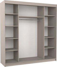 ADRK Furniture Posuvná skříň se zrcadlem AUSTIN 200 ADRK-SW-AUS-K-200