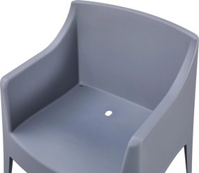 Sada 6 ks židle Bartal – šedá