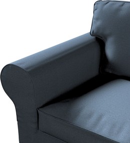 Potah na pohovku IKEA  Ektorp 2-místná, nerozkládací barva modrá látka pletený vzor