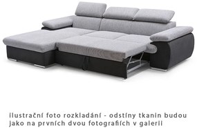Sedací souprava COOL | 191x281 cm | rozkládací + úložný prostor | LEVÁ | světle šedá 18/14