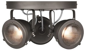 LABEL51 Bodové osvětlení Spot Moto led - pálená ocel - kov - 3 světla