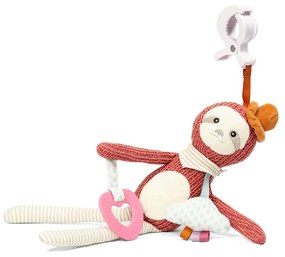 Baby Ono Závěsná hračka s klipem Sloth Leon béžová
