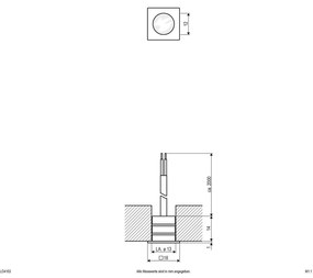 EVN LD4102 zapuštěné 12V IP68 1,8x1,8cm 0,2W 830