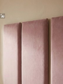 Sinsay - Obdélníkové čalouněné panely 3 pack - pastelová růžová