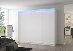 ADRK Furniture Posuvná skříň s LED osvětlením ANTOS 250