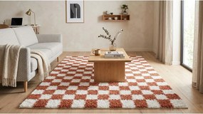 Krémový/v terakotové barvě koberec 120x170 cm Grida – ESTE