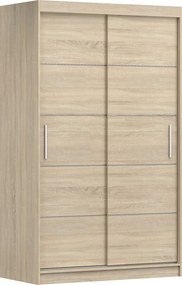 IDZ Šatní skříň NEOMI 06, 120 cm Barva dřeva: Černá + Bílá
