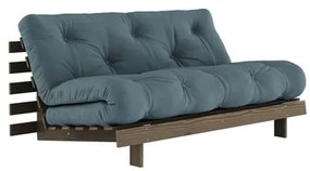 sofa ROOT by Karup - 160*200 cm carob (hnědá) + futon petrol blue 757