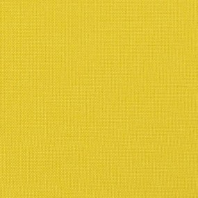 Lavice světle žlutá 100 x 64 x 80 cm textil