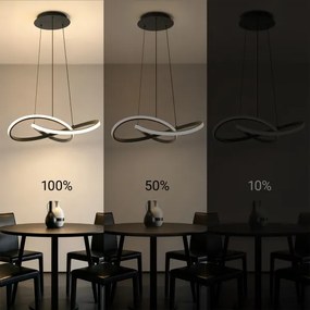 Brilagi - LED Stmívat. lustr na lanku INFINITY LED/55W/230V 50x50 cm černá + DO