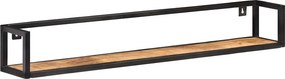 Nástěnné police 2 ks 1120 cm hrubé mangovníkové dřevo 320673