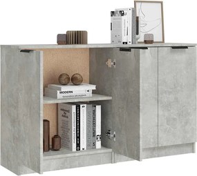 Příborníky 2 ks betonově šedé 60 x 30 x 70 cm kompozitní dřevo 3115775