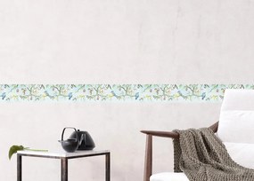 Samolepící bordura na zeď Modří Jarní Ptáci | 5 m x 13.8 cm | DWB8497