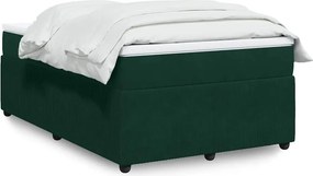Box spring postel s matrací tmavě zelená 120x190 cm samet 3285629
