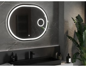 Mexen Umba, LED koupelnové zrcadlo s podsvícením a kosmetickým zrcadlem 100 x 80 cm, 6000K, ochrana proti zamlžování, 9822-100-080-611-00
