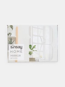 Sinsay - Sada zrcadel s nepravidelnými tvary 5 pack - clear
