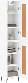 Skříň highboard bílá 34,5 x 34 x 180 cm kompozitní dřevo 3200465