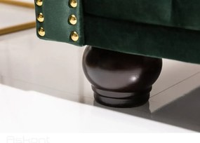 Askont Chesterfield Oxford: Křeslo 1M dark green forest
