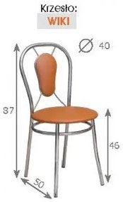 Jídelní židle Wiki Metpol 87 x 50 x 46 cm Barva: satyna
