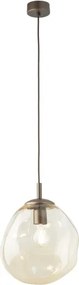 Brilagi -Lustr na lanku VULCANO 1xE27/15W/230V pr. 25 cm bronzová/kouřová béžová