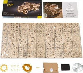 Hračka Ugears 3D dřevěné mechanické puzzle Nákladní auto CARGO [6950385]