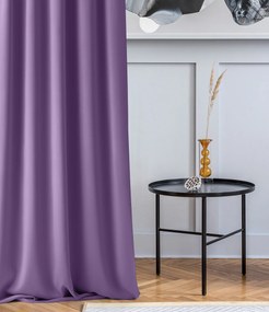 Room99 Hotový závěs na kroužcích AURA Barva: Hnědá/Stříbrná, Velikost: 140 x 300 cm
