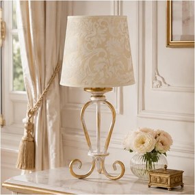 Brilagi - Stolní lampa SONIA 1xE27/15W/230V krémová/patina