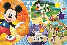 Trefl - Puzzle - Mickey Mouse sportuje MAXI / 24 dílků / 60 x 40 cm /
