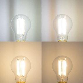 Sada 3 chytrých stmívatelných LED žárovek E27 A60 7W 806LM 2700-6500K včetně Zigbee Smart Hub