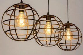 Závěsné designové svítidlo nad stůl Auron Industry Trio