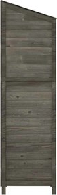Zahradní kůlna antracitová 102x52x174,5cm masivní jedlové dřevo 152192