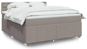 Box spring postel s matrací taupe 180x200 cm textil 3289465