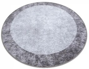 Dywany Luszczow Dětský kusový koberec MIRO 51648.803 pratelný kulatý  Mramor protiskluz, tmavošedý Rozměr koberce: 120 cm KRUH