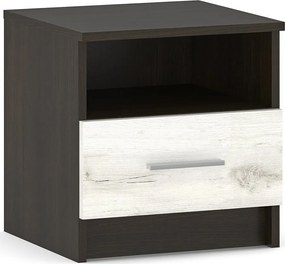 Casarredo - Komfort nábytek Noční stolek se zásuvkou (set 2ks) ATHOS wenge/dub kraft