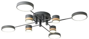 Toolight Toolight, LED stropní svítidlo s dálkovým ovládáním APP528-8C, šedá, OSW-08470