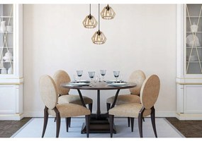 Závěsné svítidlo Timber, 3x dřevěné stínítko,