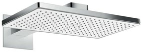 Hansgrohe Rainmaker Select - Hlavová sprcha 460, 1 proud, rameno 46 cm, EcoSmart 9 l/min, bílá/chrom 24013400