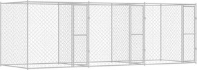 Klec pro psa Stříbrná 600 x 200 x 200 cm Pozinkovaná ocel 3368307