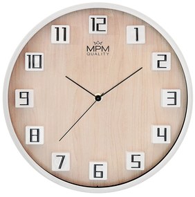 MPM Nástěnné plastové hodiny MPM Gamali v elegantním provedení MPM Gamali - A E01.4289.0053